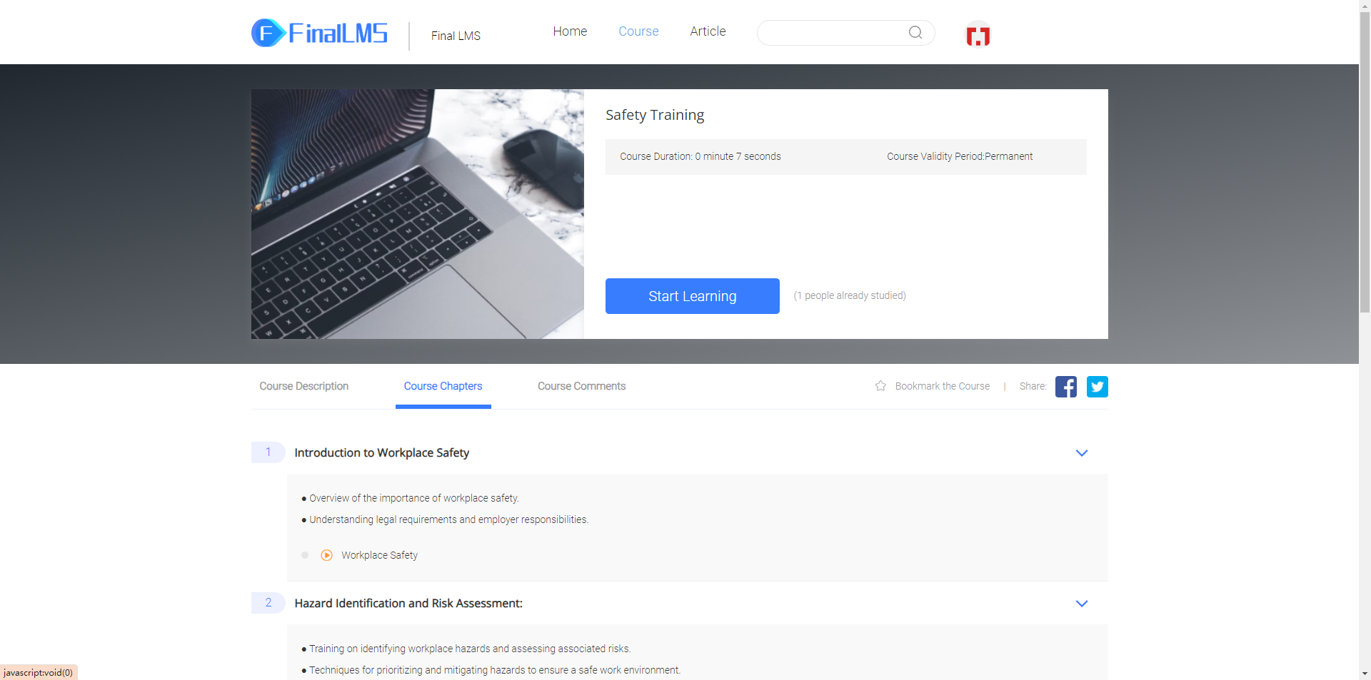 FinalLMS - Online Training System - Enterprise online training system